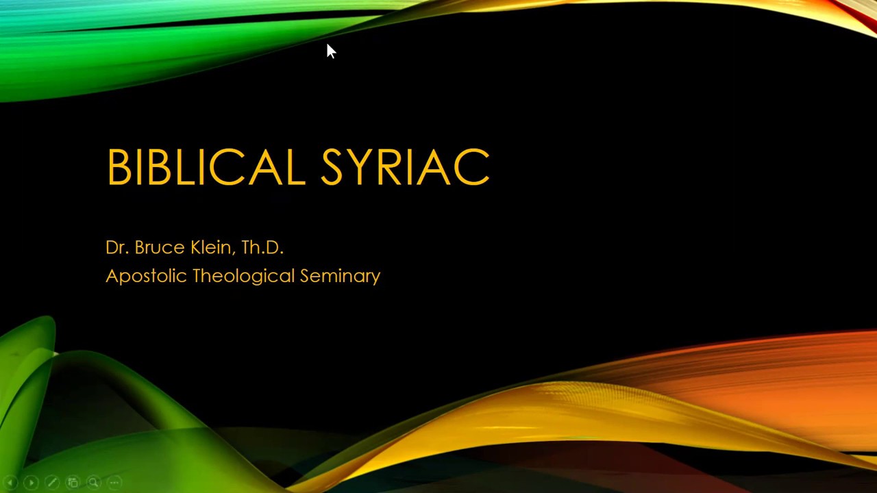 Learn a Few Letters of the Syriac Alphabet - YouTube