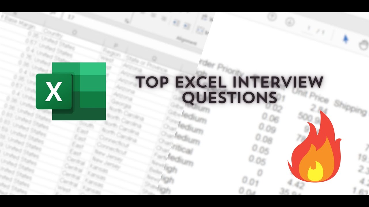 Excel Interview Questions and Answers | Excel Interview Questions ...