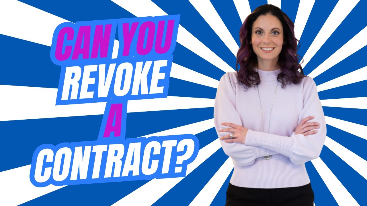 Contract Revocation Rules and Walk Through - YouTube