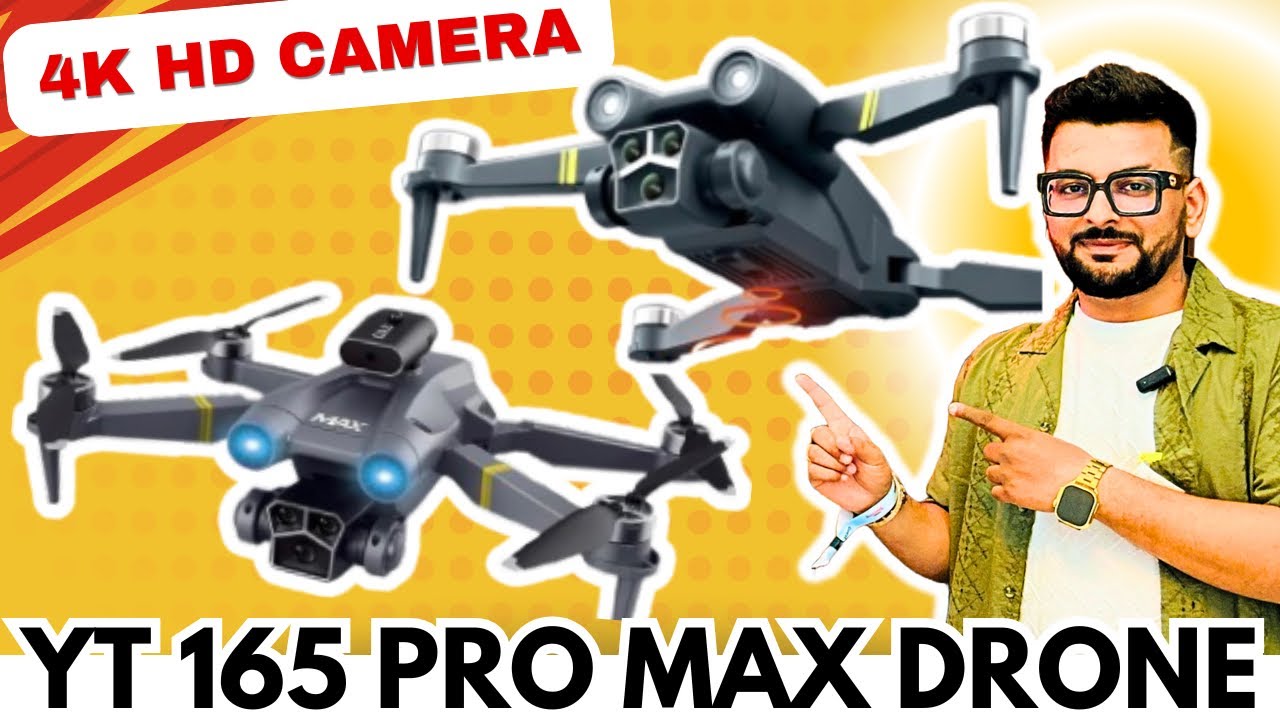 YT 165 Pro Max Drone | Drone Camera | 5 Camera Drone | 4K Camera Drone - YouTube