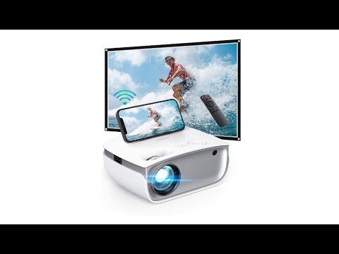 AUKEY Mini Projector, WiFi Projector 1080P Full HD Supported, Portable ...