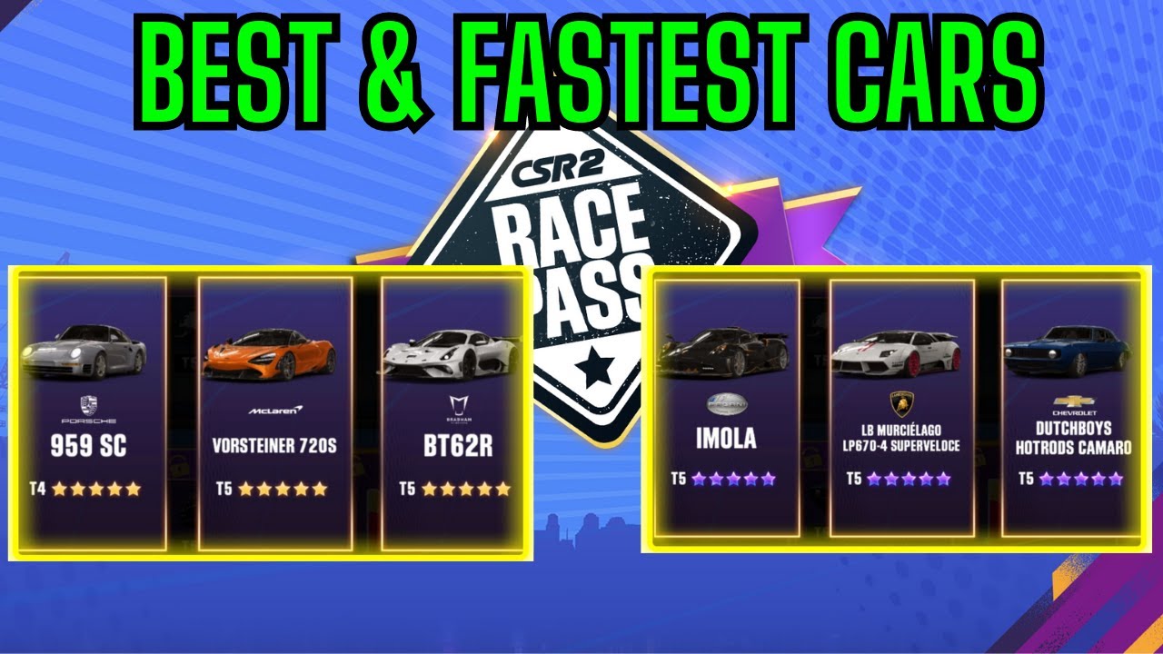 CSR2 | Race Pass Season 7 | Fastest Cars & Best Choice (Gold & Purple ...