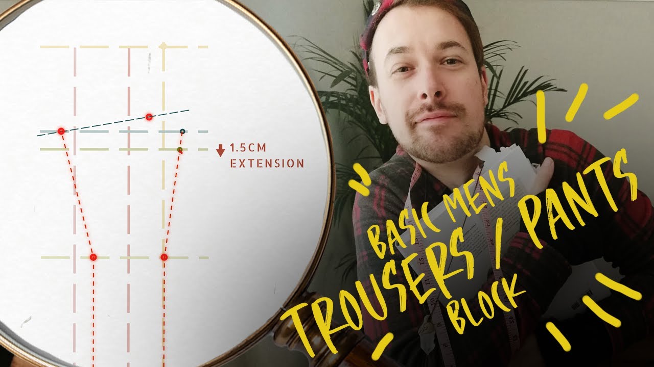 How to MAKE A MENS PANTS or TROUSER BLOCK | Step by step | Bullet Proof ...