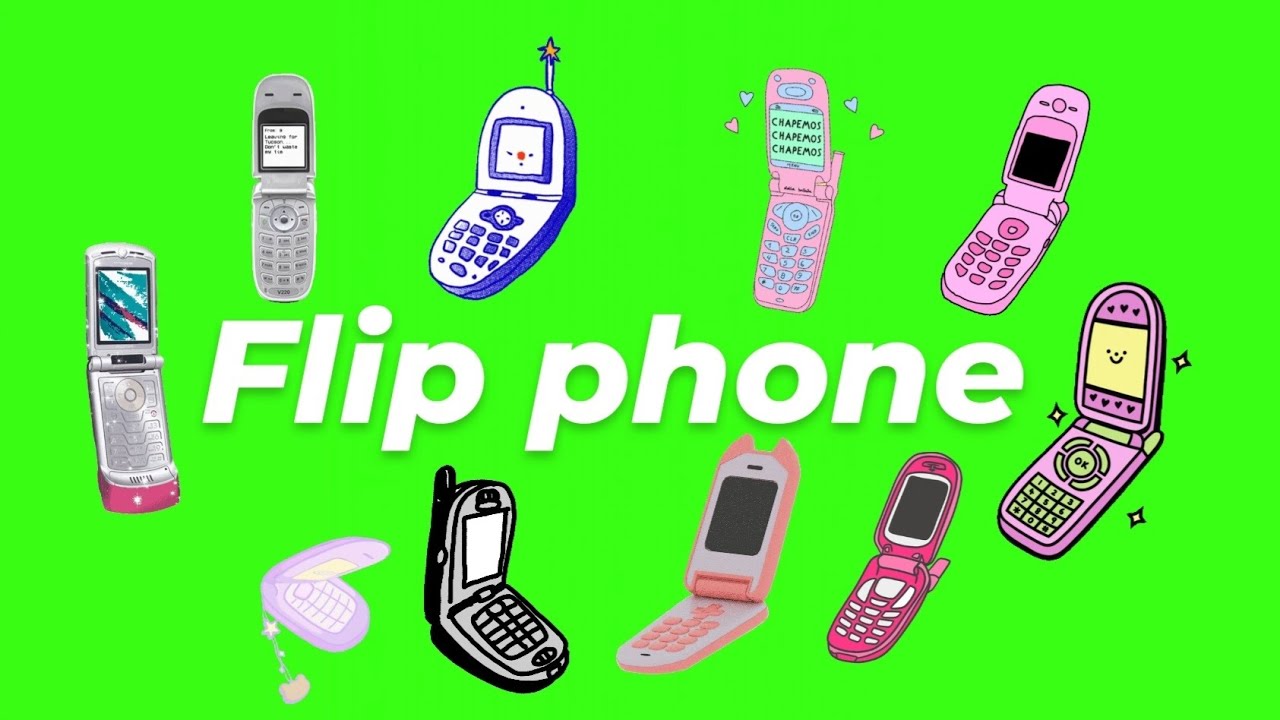 Animated Flip Phone GIF Green Screen Pack (Free Download) - YouTube