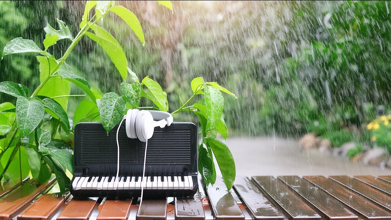 Rainy Melodies: Peaceful Piano Tunes and Soothing Rain Sounds for a ...