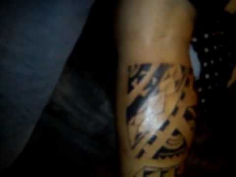 Teddy Tatts. Practice . Cook Island leg Tattoo - YouTube