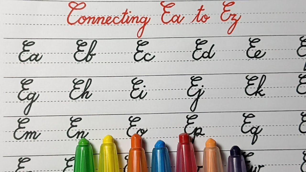 Cursive Writing Practice | Cursive Handwriting for Beginners ...
