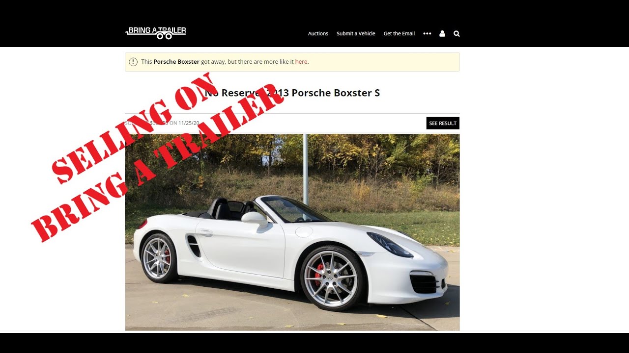 Selling Your Car On Bring A Trailer Auction In Depth Details - YouTube