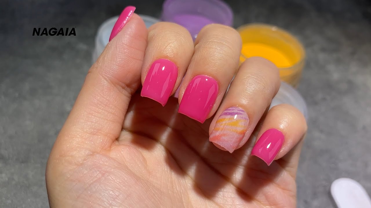 🌞Delightful Raspberry-pink Nail with a Colorful Zebra Print🦓 - YouTube
