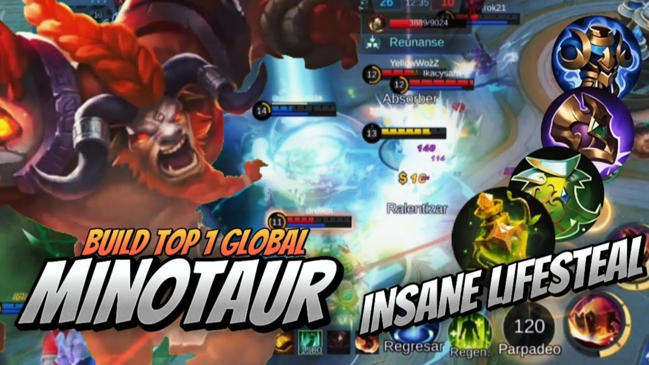 Minotauro Best Build | INSANE LIFESTEAL | Build Top 1 Global Minotauro ...
