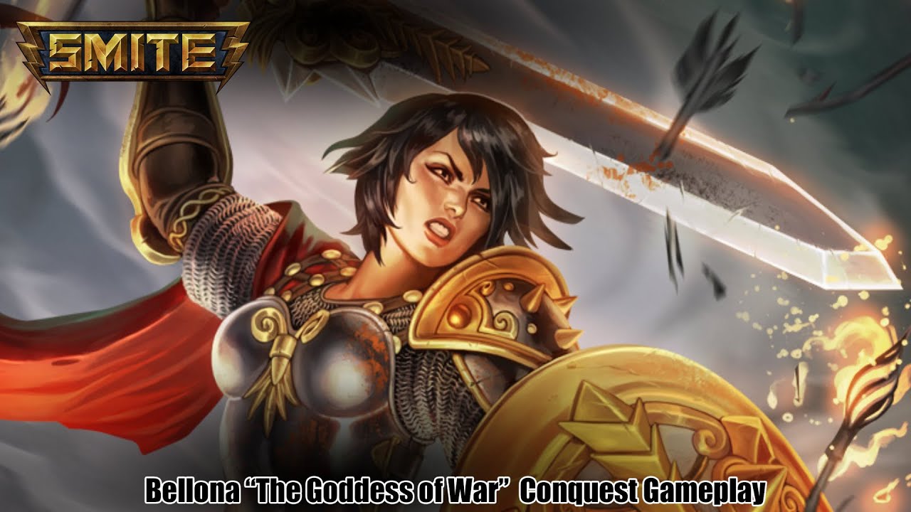 SMITE Conquest Gameplay: Bellona "the Goddess of War" - YouTube