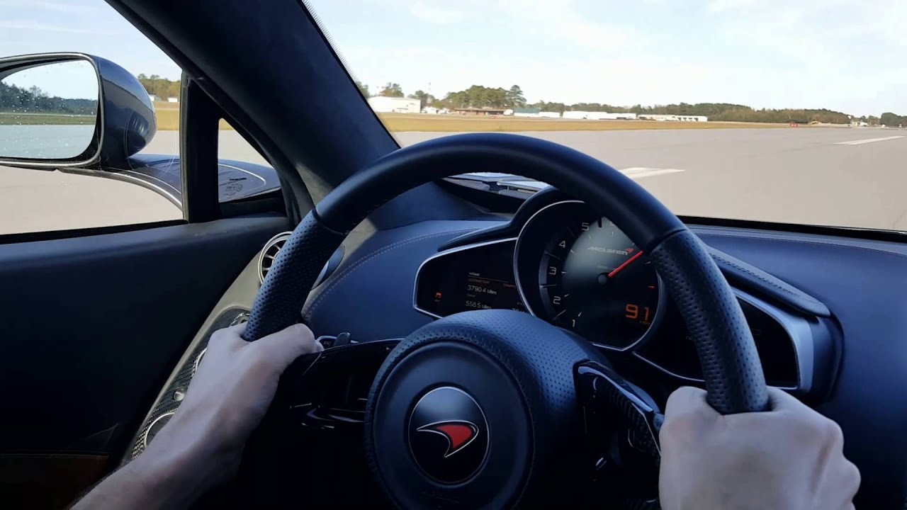0 to 125 mph Driver POV Hyper800 McLaren 12C (Phase 1) NC 2016 HyperCar ...