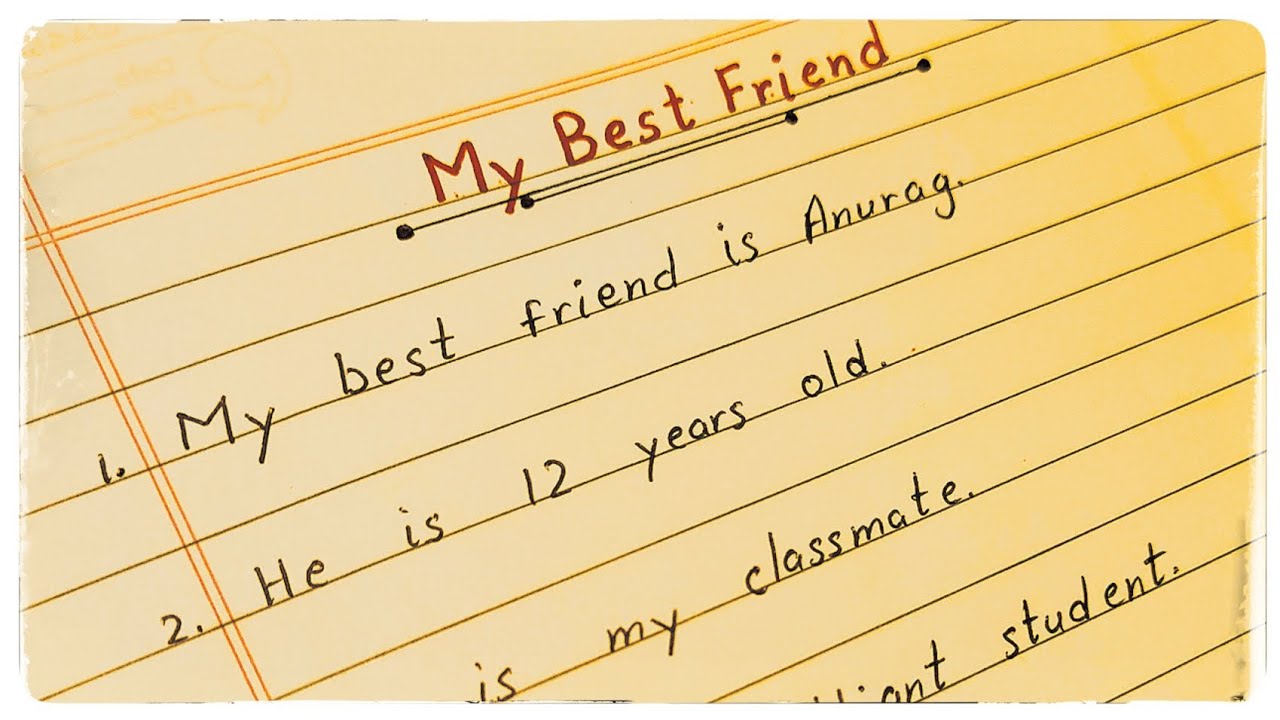 10 lines on My Best friend || Essay on My Best friend in english || NTR ...
