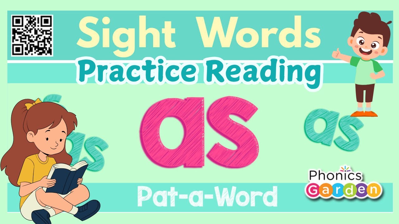 AS | Sight Word | Sing and Chant | Pat-a-Word | Practice Reading - YouTube