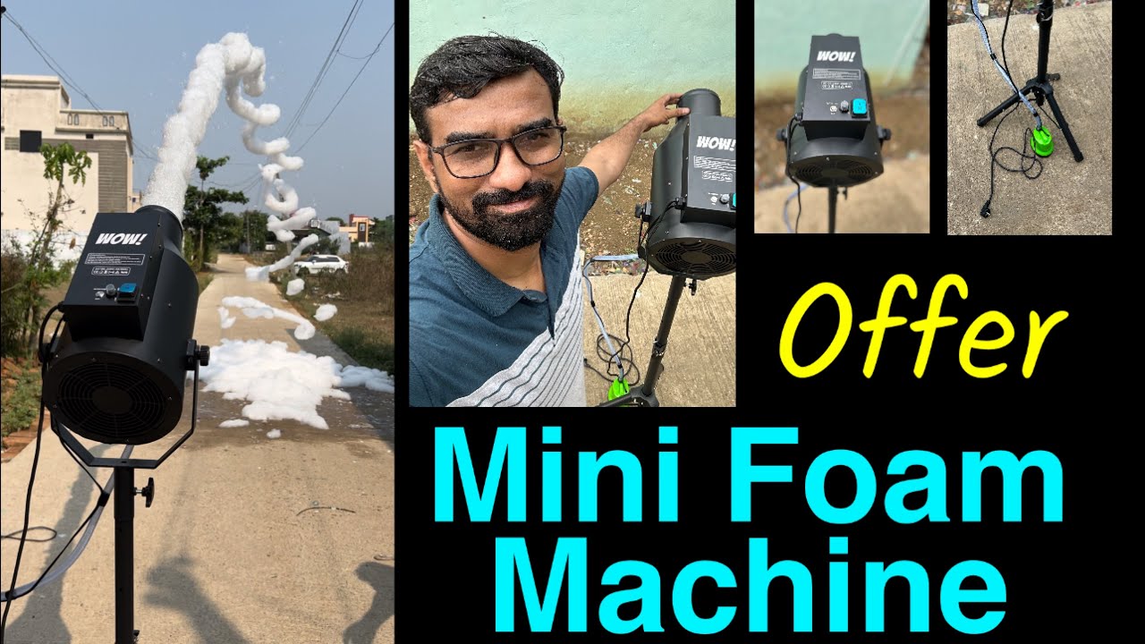 Mini Foam Machine, Live Demo l, wholesaler, Organic Foam Liquid, Nagpur ...