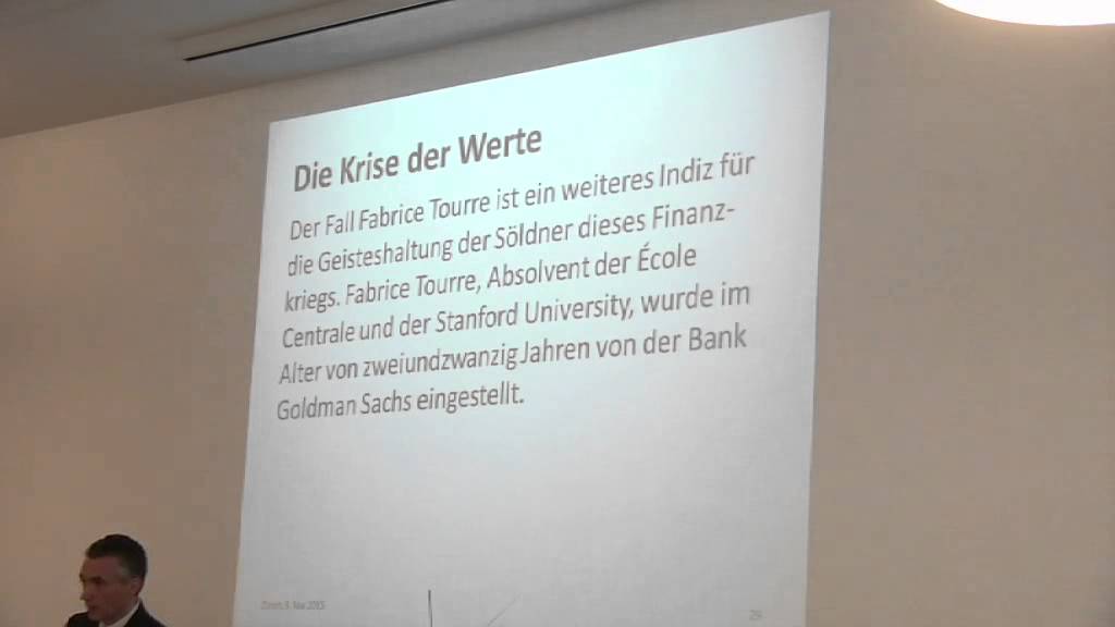 Professor Marc Chesney über die Ursachen der Finanzkrise - YouTube