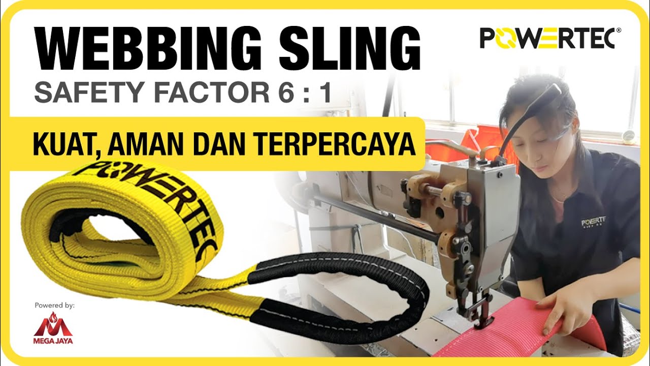 Webbing Sling POWERTEC | Tali Angkat Yang Memiliki Kualitas Yang Aman ...