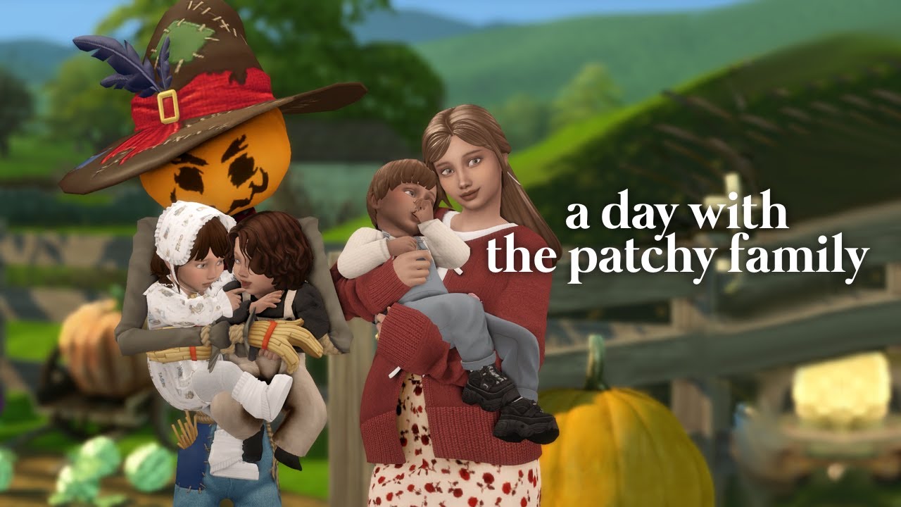 a day in the life of the patchy family | cottage living | the sims 4 ...