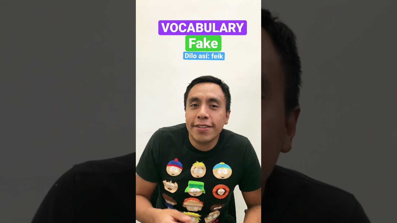 💥sabes que significa FAKE en Inglés? Súper fácil + ejemplo | Vocabulary ...