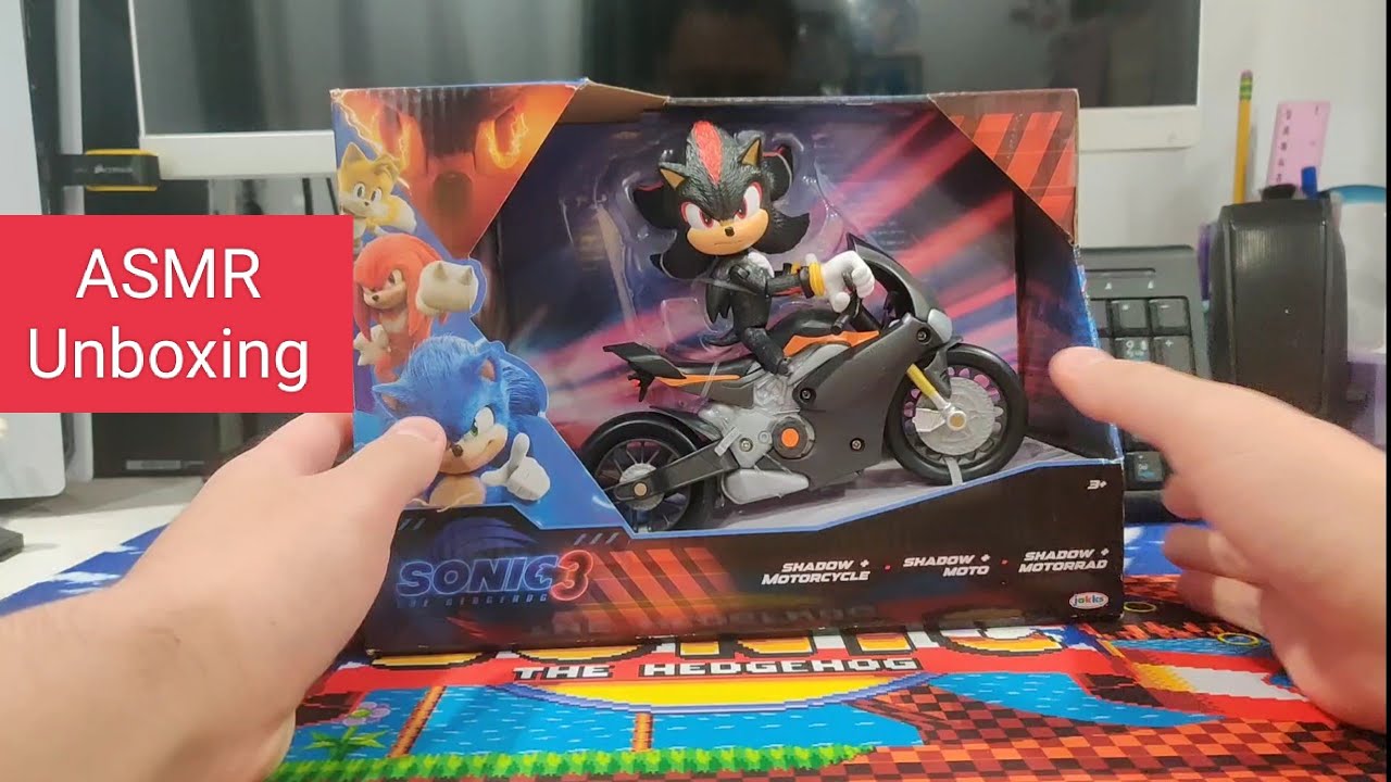 Jakks Pacific Sonic 3 Movie Shadow Motorcycle figure Unboxing (ft. A ...