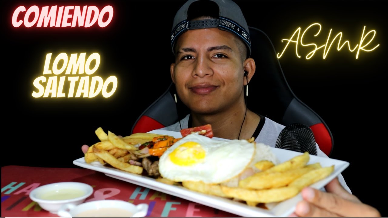 ASMR COMIENDO LOMO SALTADO - COMIDA PERUANA - YouTube