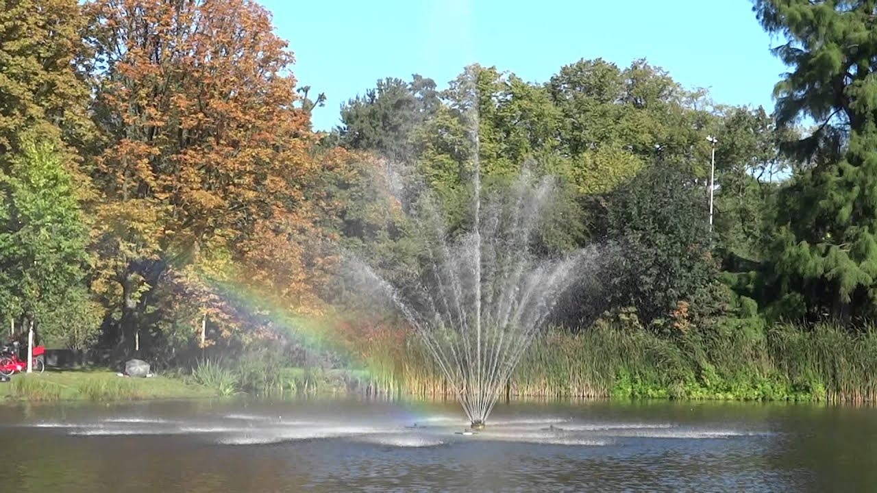 Fontein in Vondelpark met mooie regenboog - YouTube