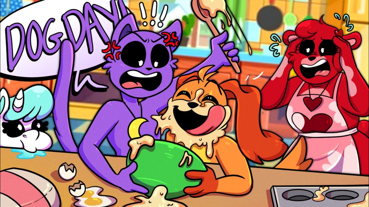 DogDay x CatNap's Smiling Critters SURPRISE Party!! | Poppy Playtime Chapter 3┃Comic Dub - YouTube