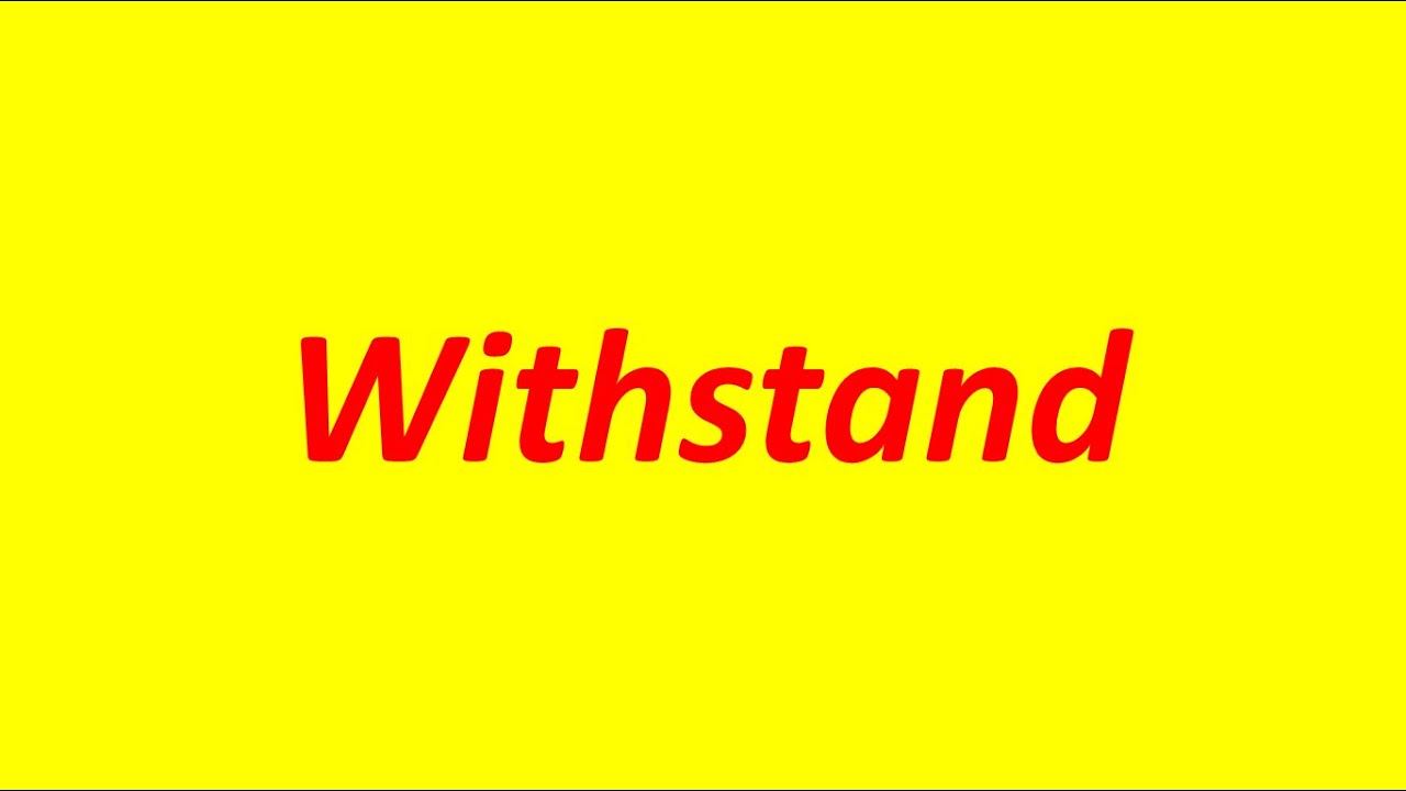 Advanced English Vocabulary 29 | Withstand | New 2024 - YouTube