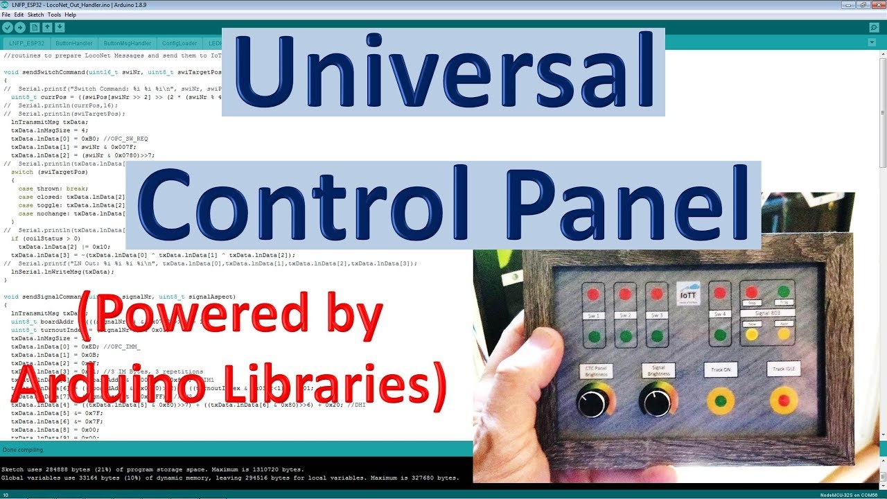 Universal Control Panel (Video#29) - YouTube