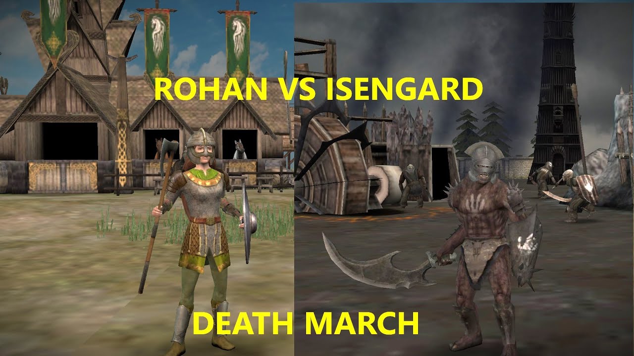 Age of the Ring, Rohan vs Isengard (Death March) - YouTube