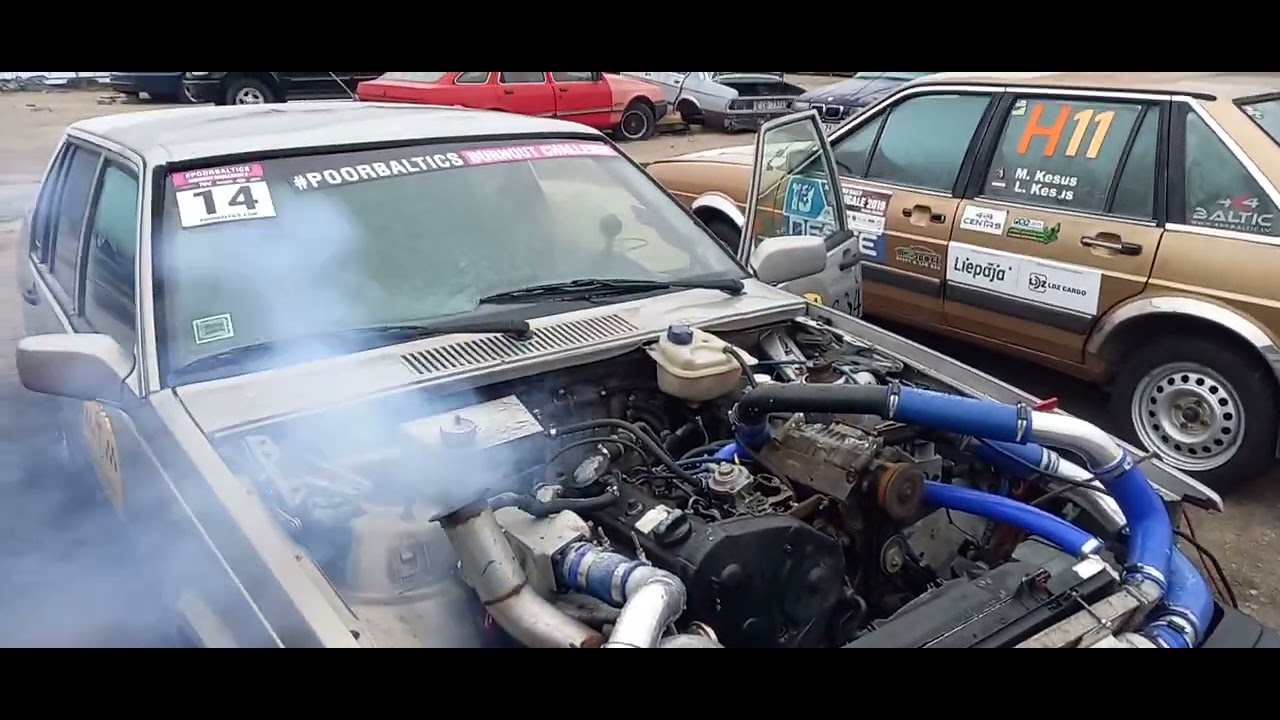 Winter cold start drift diesel( no glow plugs -1c) - YouTube