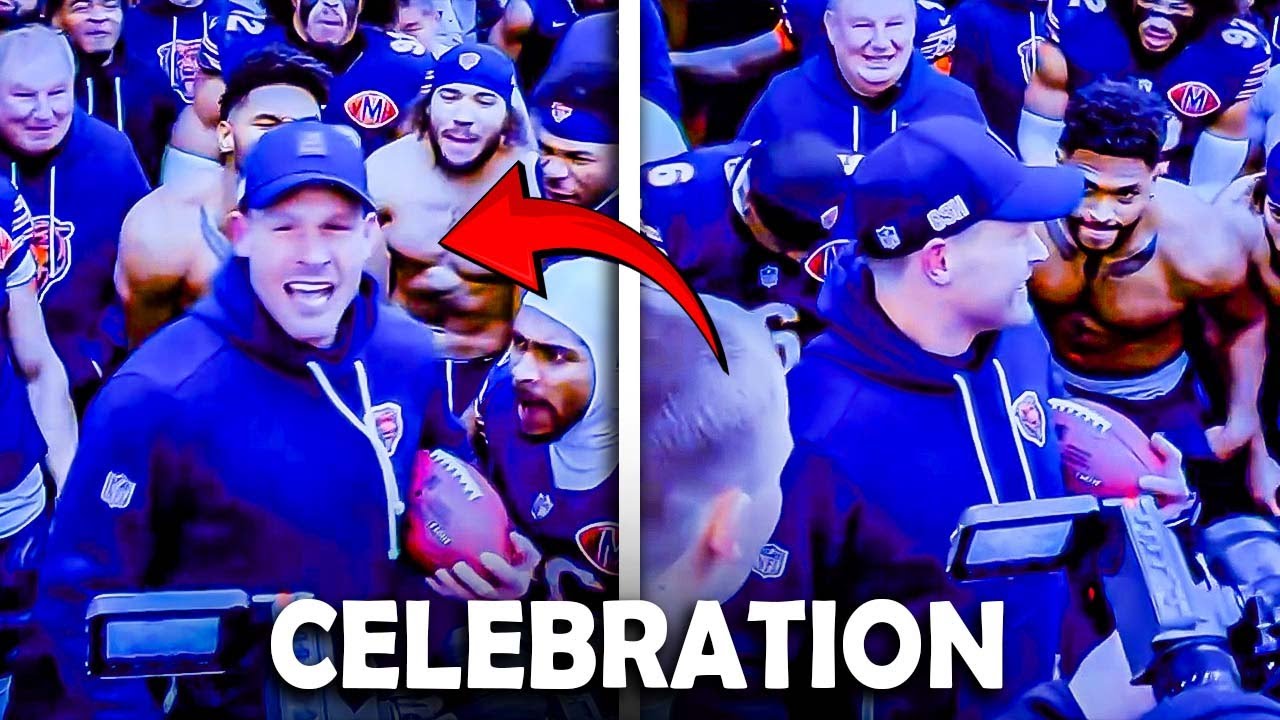 Bears Postgame Locker Room Celebration | ben johnson locker room speech ...