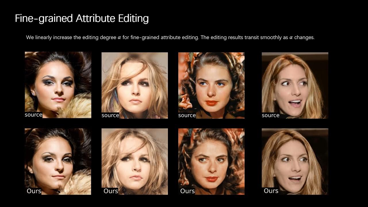 HFGI:High-Fidelity GAN Inversion for Image Attribute Editing - YouTube