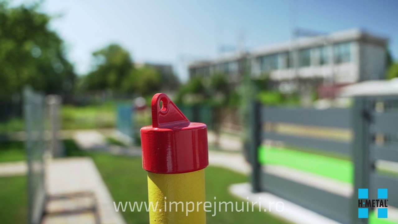 Stalp gard din teava rotunda - YouTube