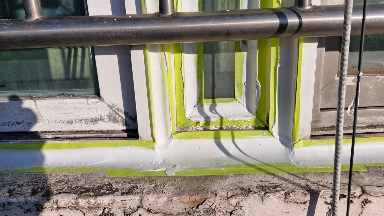 실리콘 시공의 기본은 테이프 작업 실리콘 달인 훌라후프 달인 코킹 달인 외벽 로프 작업 베란다 코킹 실리콘 작업 코킹 작업 킹스타 코킹 Youtube