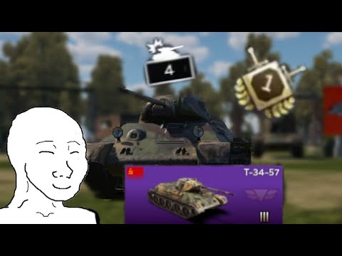 Tier 3 T34 (T34-57) -War Thunder Mobile - YouTube