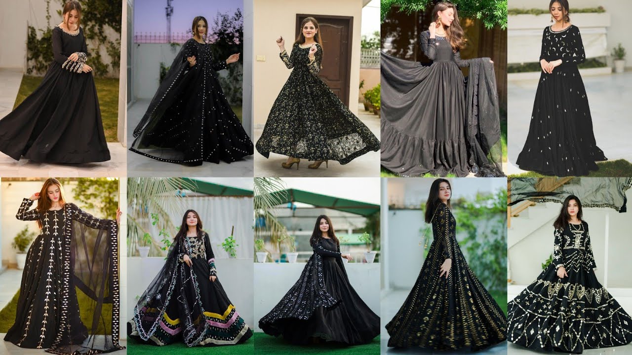 50+ Black Boutique Style Maxi Design ||Black Maxi Collection ||Party ...