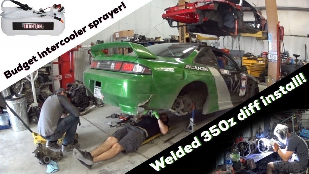 JUNKYARD WELDED 350Z DIFF INSTALL IN 240SX!? - YouTube