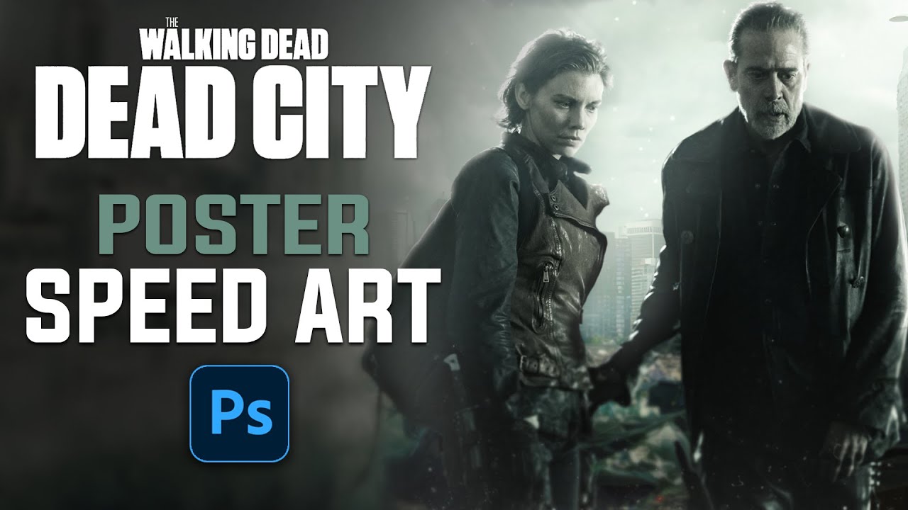 Speed Art - Dead City Poster - The Walking Dead - YouTube