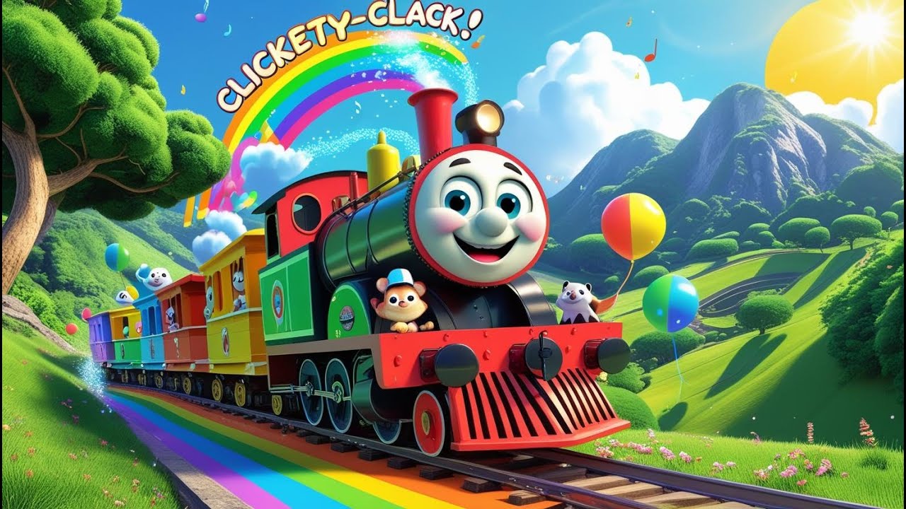 Wheels On The Train Go Round And Round R1E1507 | Fun and Educational ...