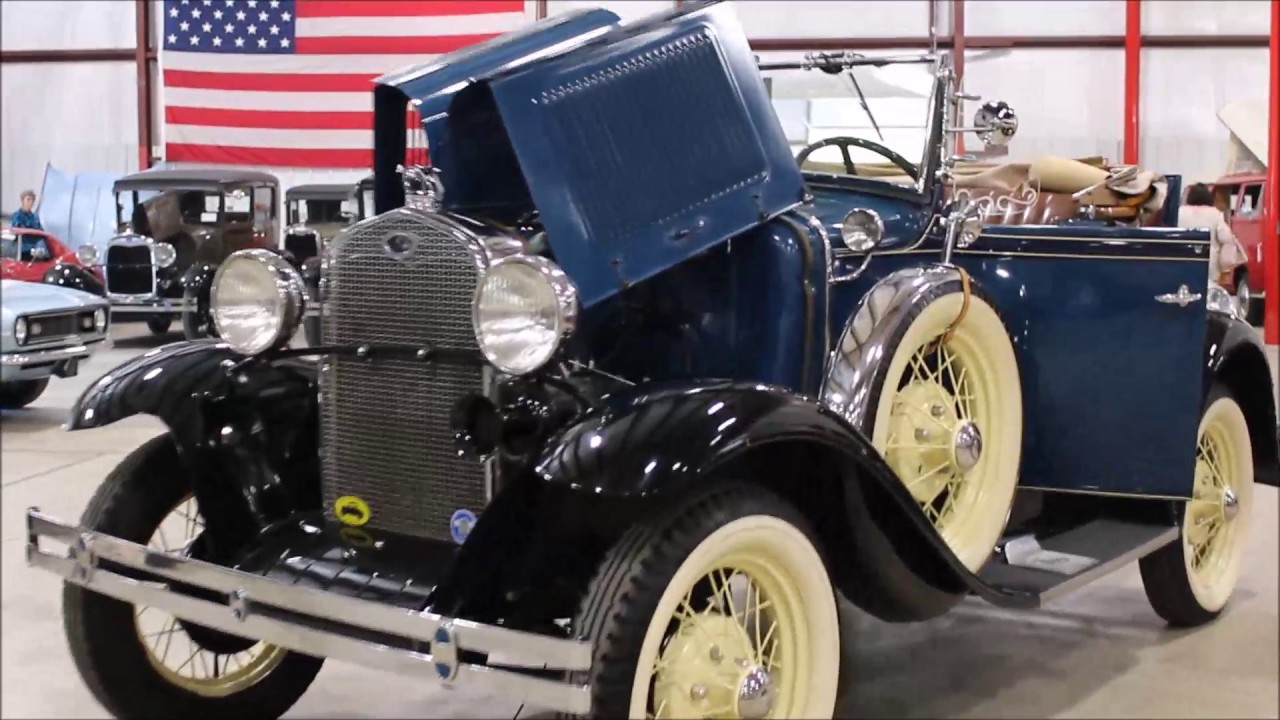 1931 Ford Model A Blue - YouTube