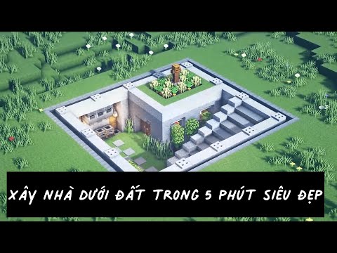 Hướng Dẫn Minecraft: Xây Nhà Dưới Đất CỰC ĐẸP chỉ mất 5 PHÚT | BSL ...