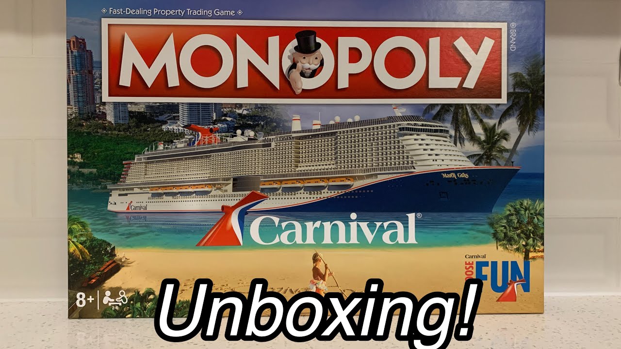 Monopoly: Carnival Cruise Edition - Unboxing! - YouTube