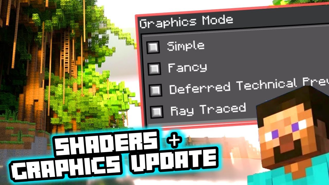 SHADERS OFICIALES + GRAPHICS UPDATE en MINECRAFT PE shaders Oficiales 1 ...
