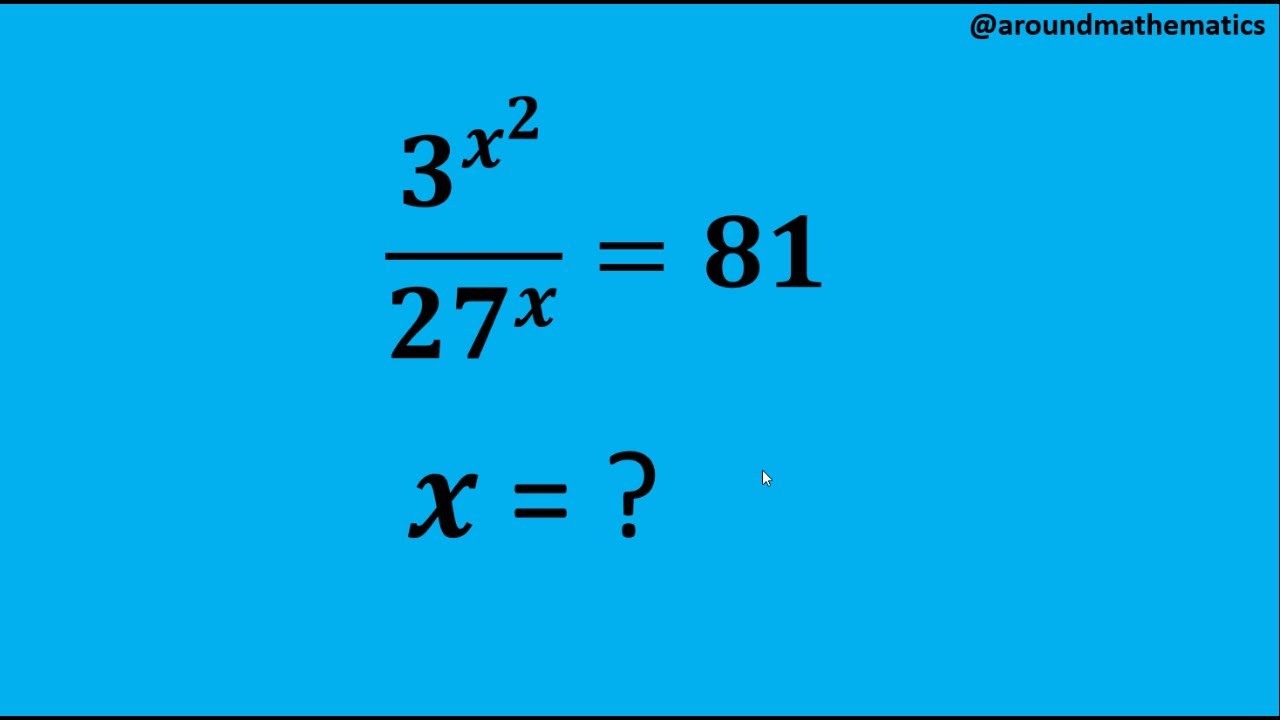 Division of Exponential Math Problem - YouTube