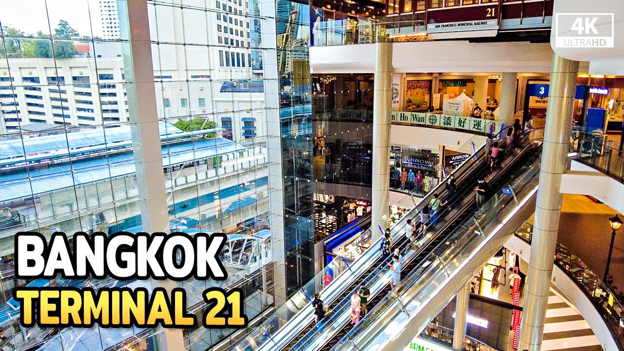 Walking inside TERMINAL 21 Bangkok Shopping Mall - June 2022 - YouTube