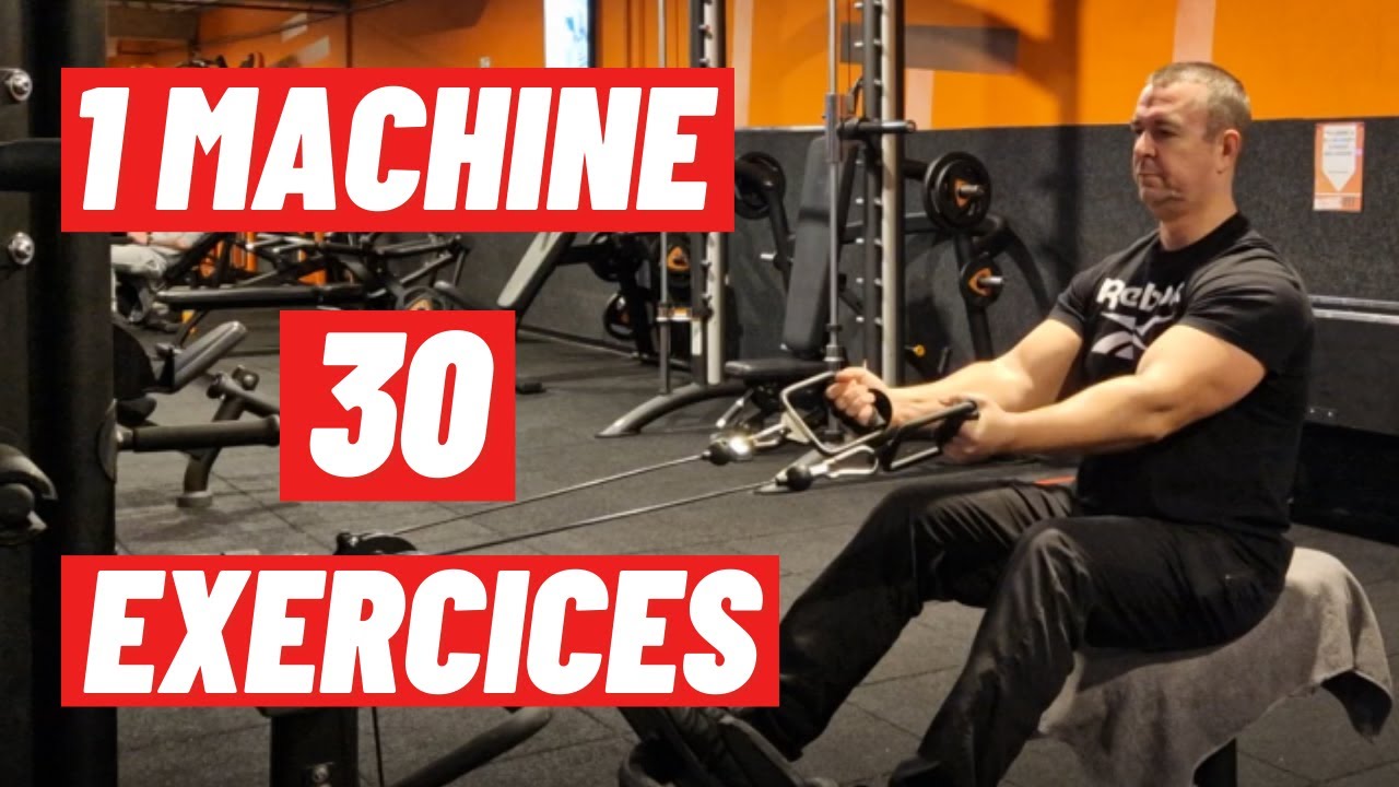30 Exercices Musculation avec 1 Seule Machine ( dos , triceps ,biceps ...