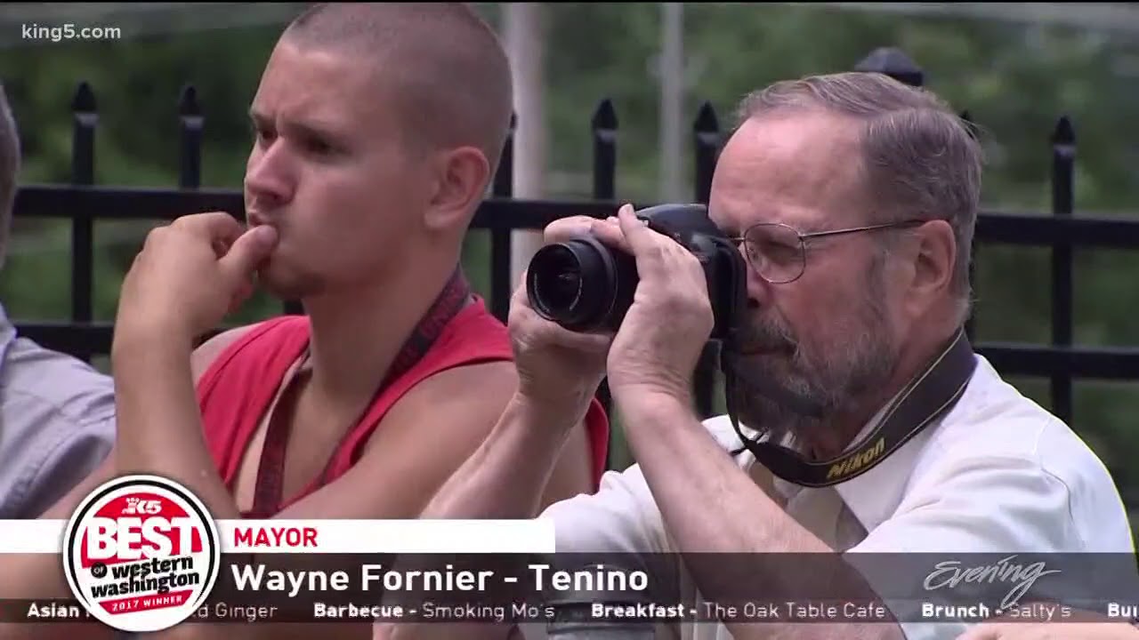 Mayor Fournier dives in to the Tenino Quarry Pool - Voted 2017's BEST ...