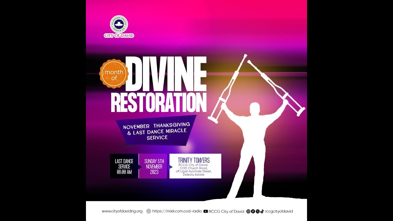 November Thanksgiving & Last Dance Miracle Service: Month of Divine ...