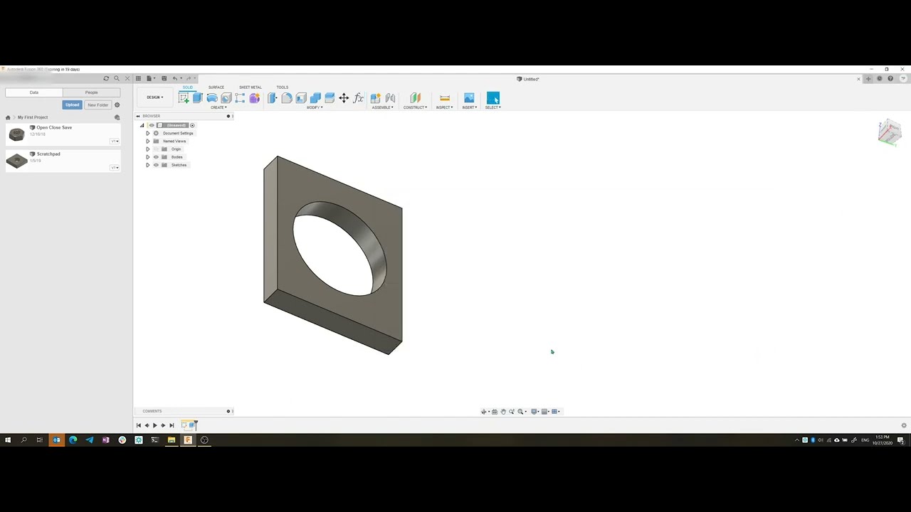 Fusion 360 5-minute Super Crash Course - YouTube